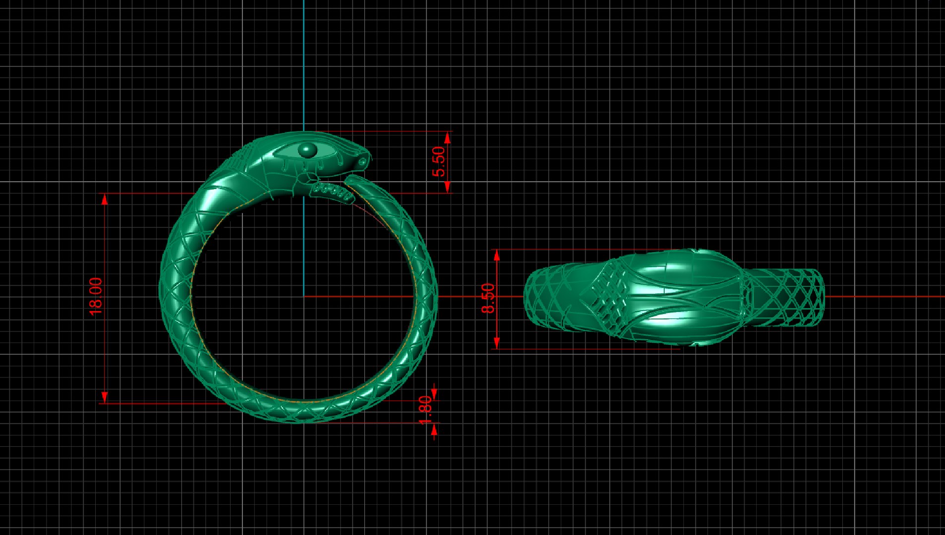 Uroboros Ring CNC Model Or 3D Print Model 3D Model - TurboSquid 1991888