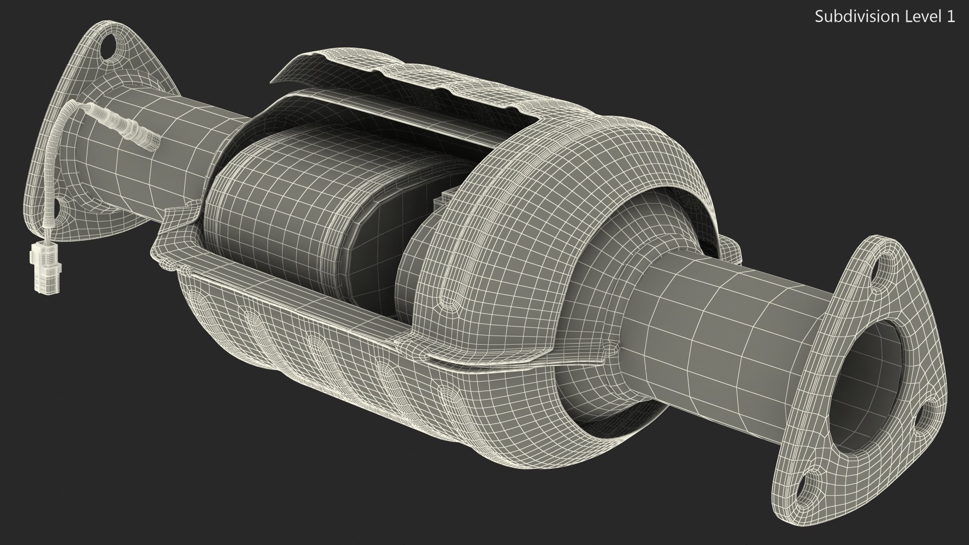 Catalytic Converter Cross Section 3D Model - TurboSquid 1546061
