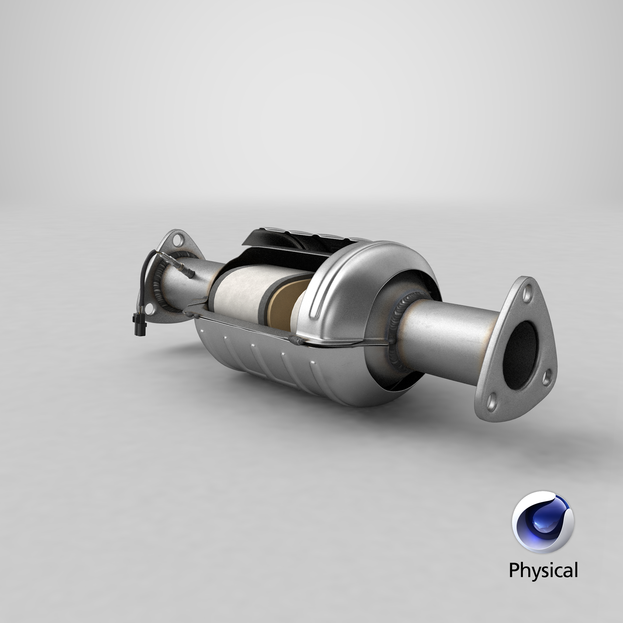 Catalytic converter cross section 3D model - TurboSquid 1546061