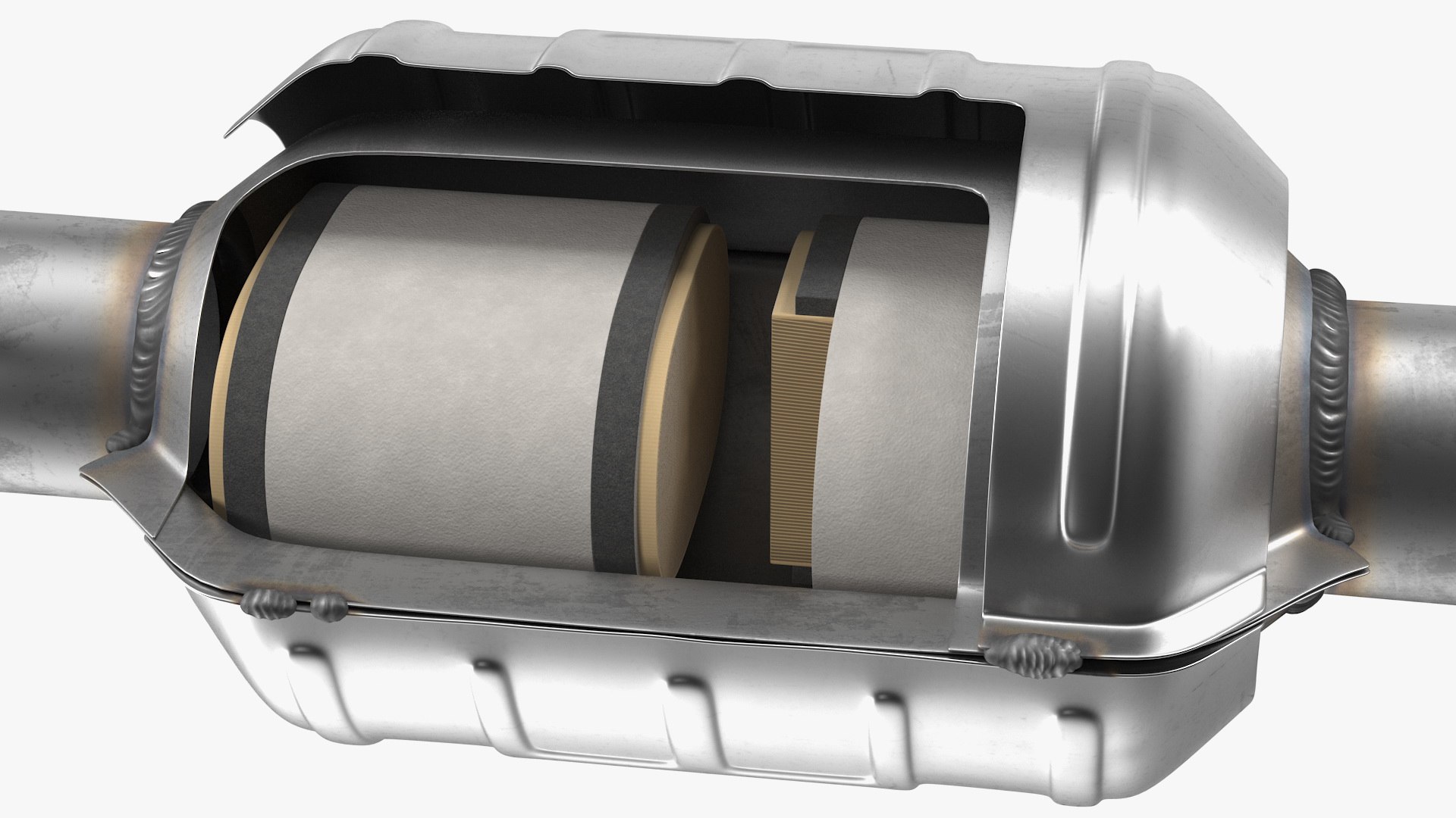 Catalytic Converter Cross Section 3D Model - TurboSquid 1546061