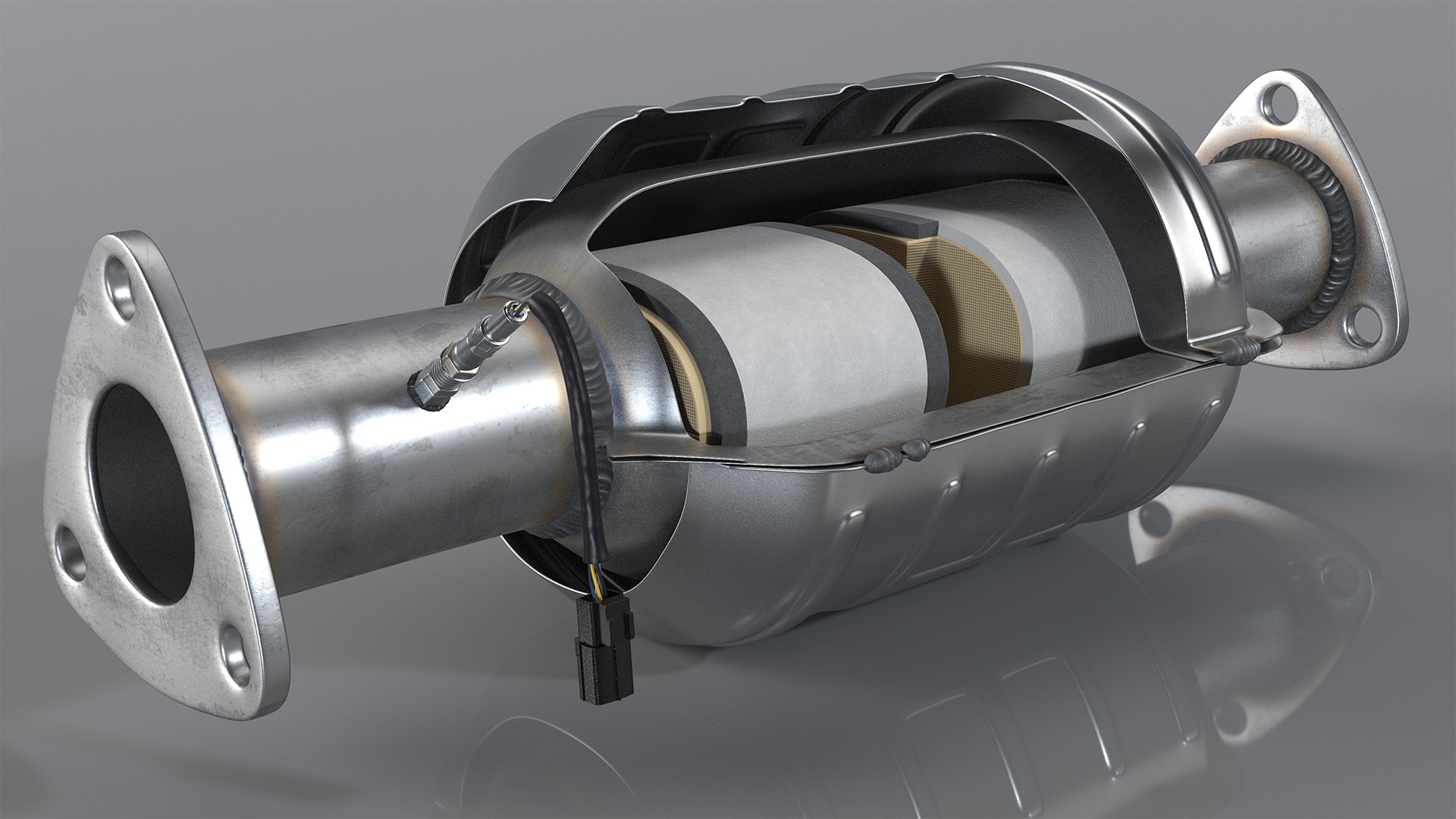 Catalytic Converter Cross Section 3D Model - TurboSquid 1546061