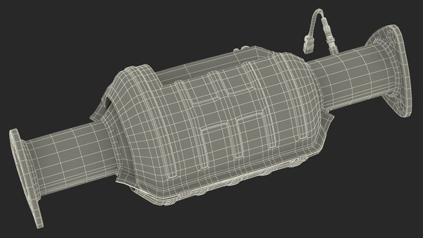 Catalytic converter cross section 3D model - TurboSquid 1546061