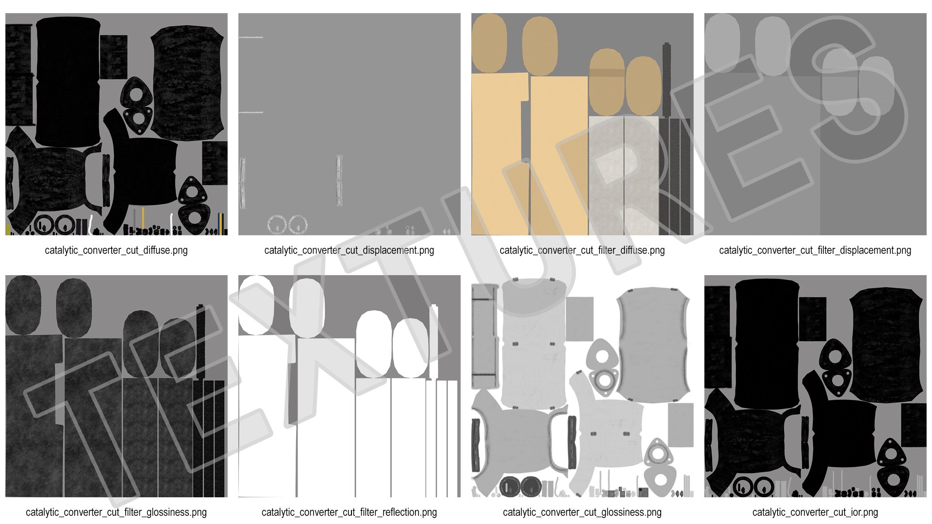 Catalytic Converter Cross Section 3D Model - TurboSquid 1546061