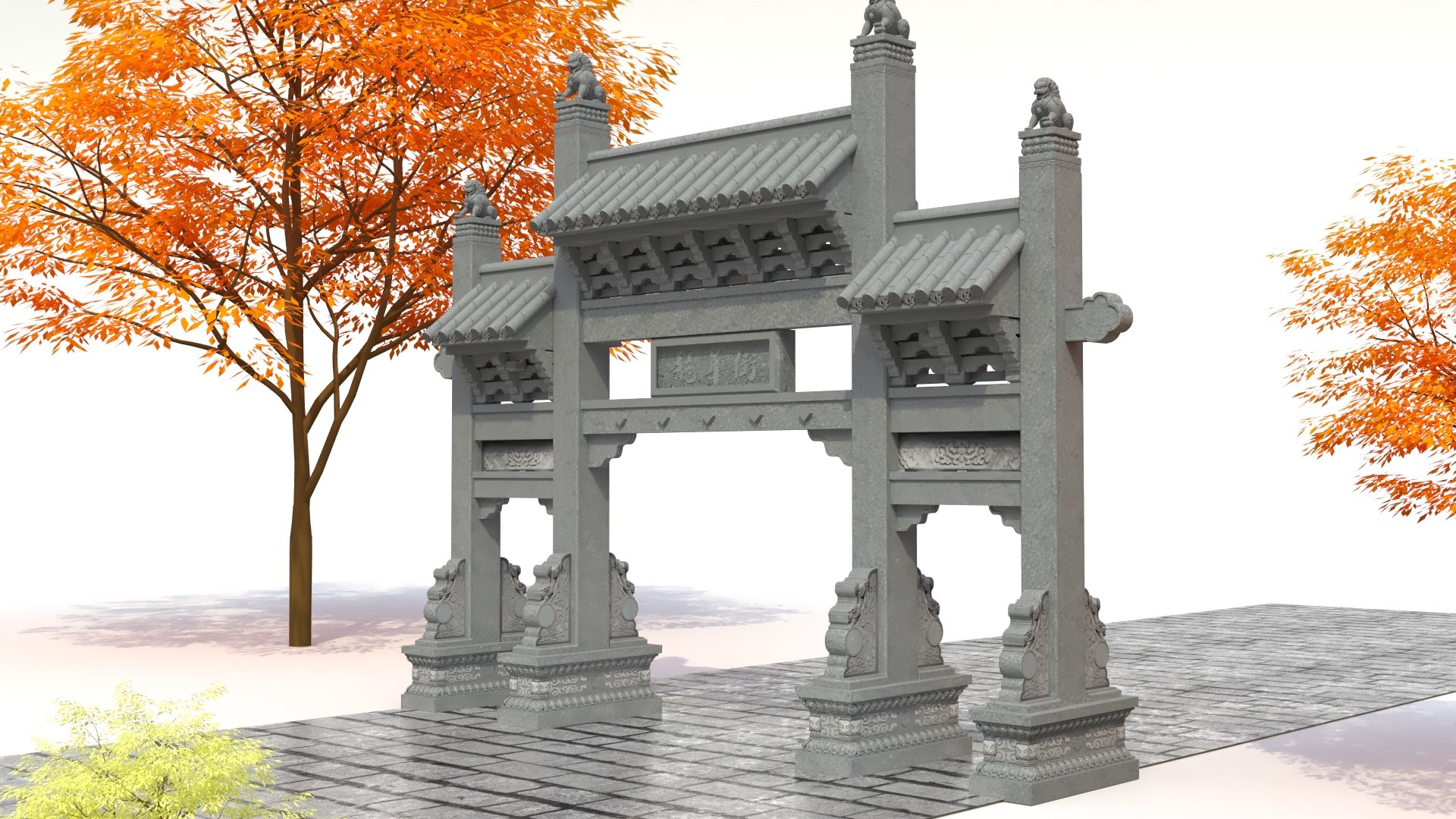 modelo 3d Chinese Archway52023501524 - TurboSquid 2017878