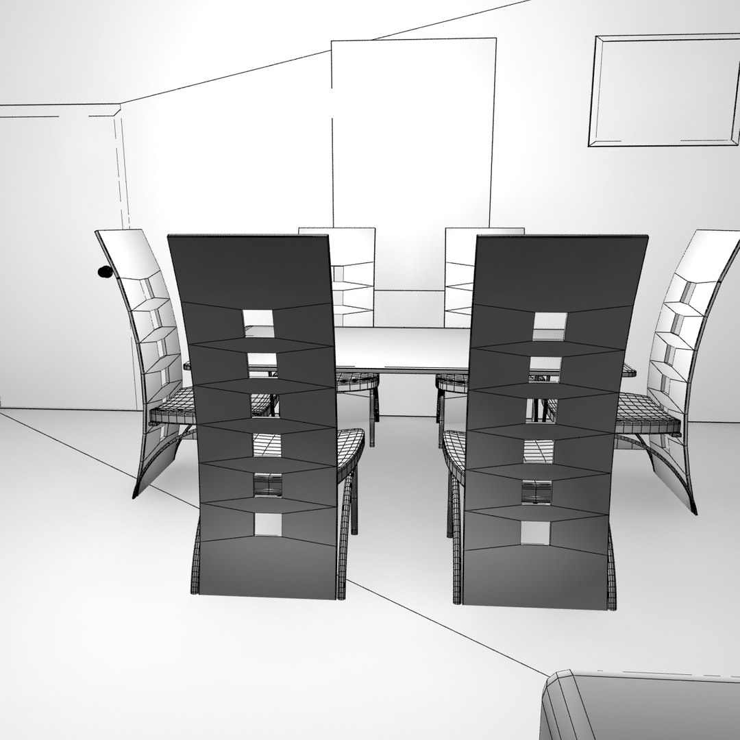 3d Model Drawing Room