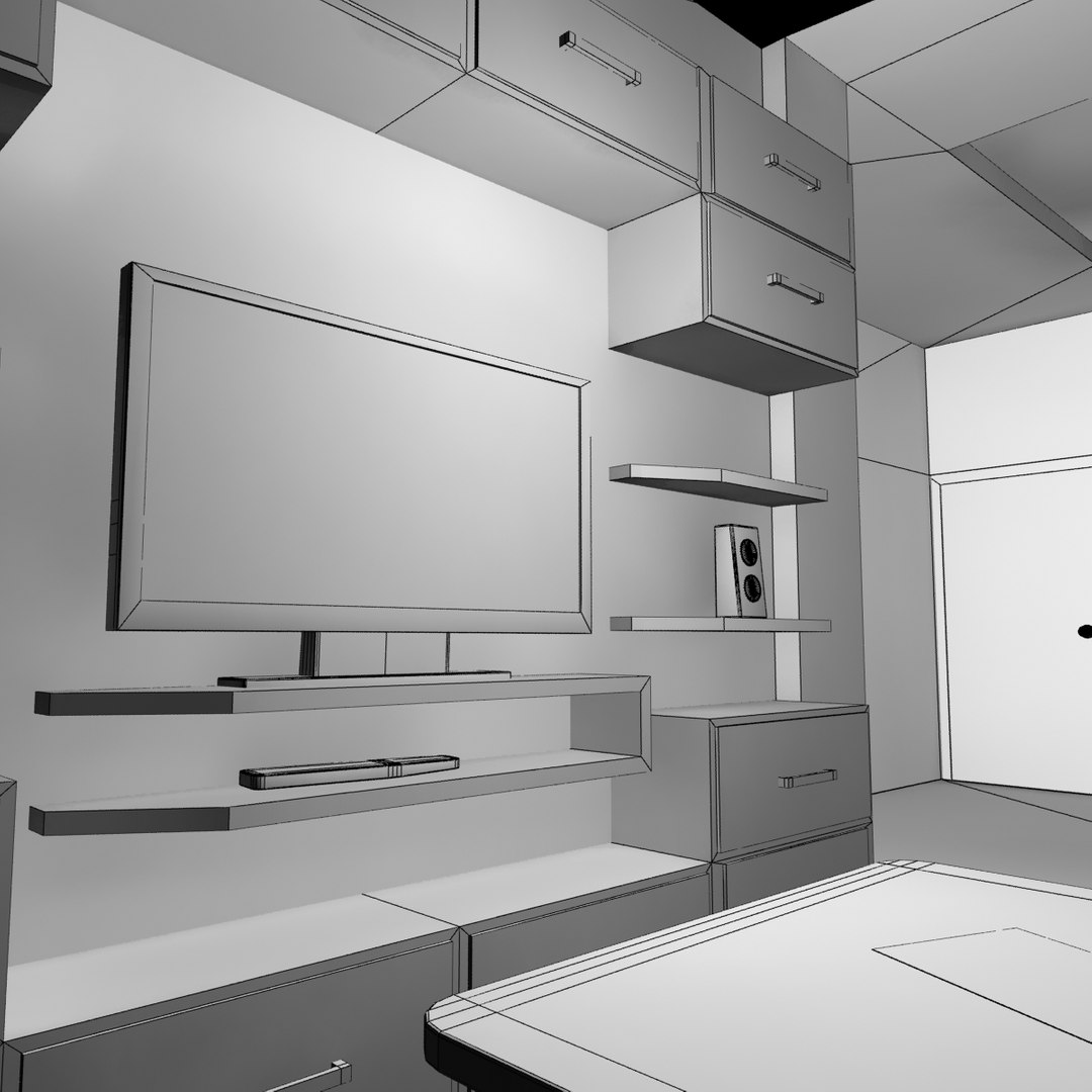 3d Model Drawing Room