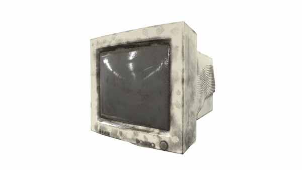 3D Vintage crt tube computer monitor display da1 model - TurboSquid 1964984