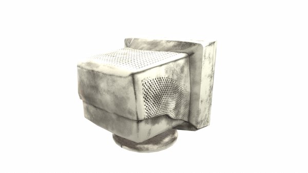 3D Vintage crt tube computer monitor display da1 model - TurboSquid 1964984