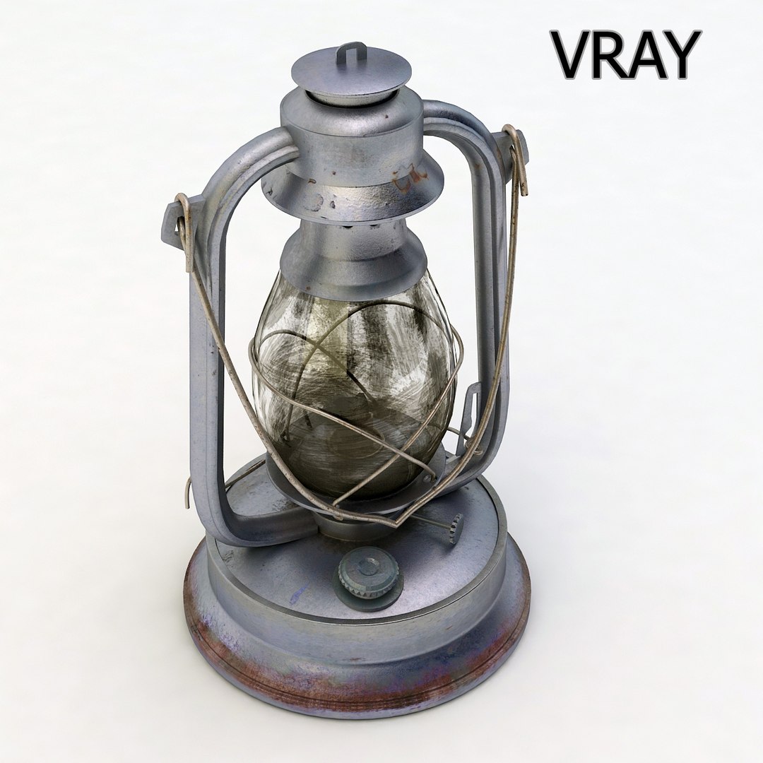 Old Lantern Light 3d Model