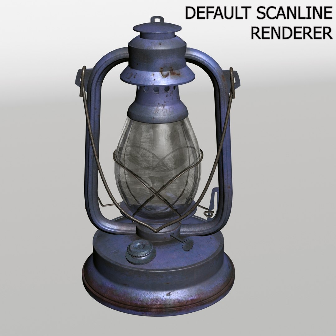 Old Lantern Light 3d Model