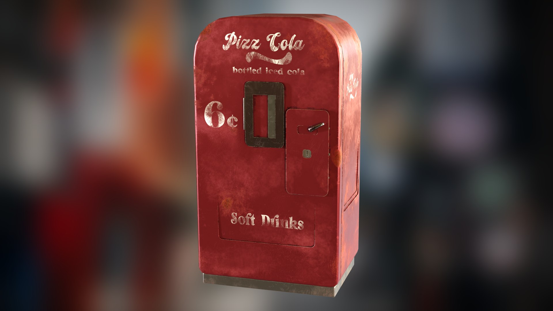 3D Cola Vending Machine Model - TurboSquid 2085751