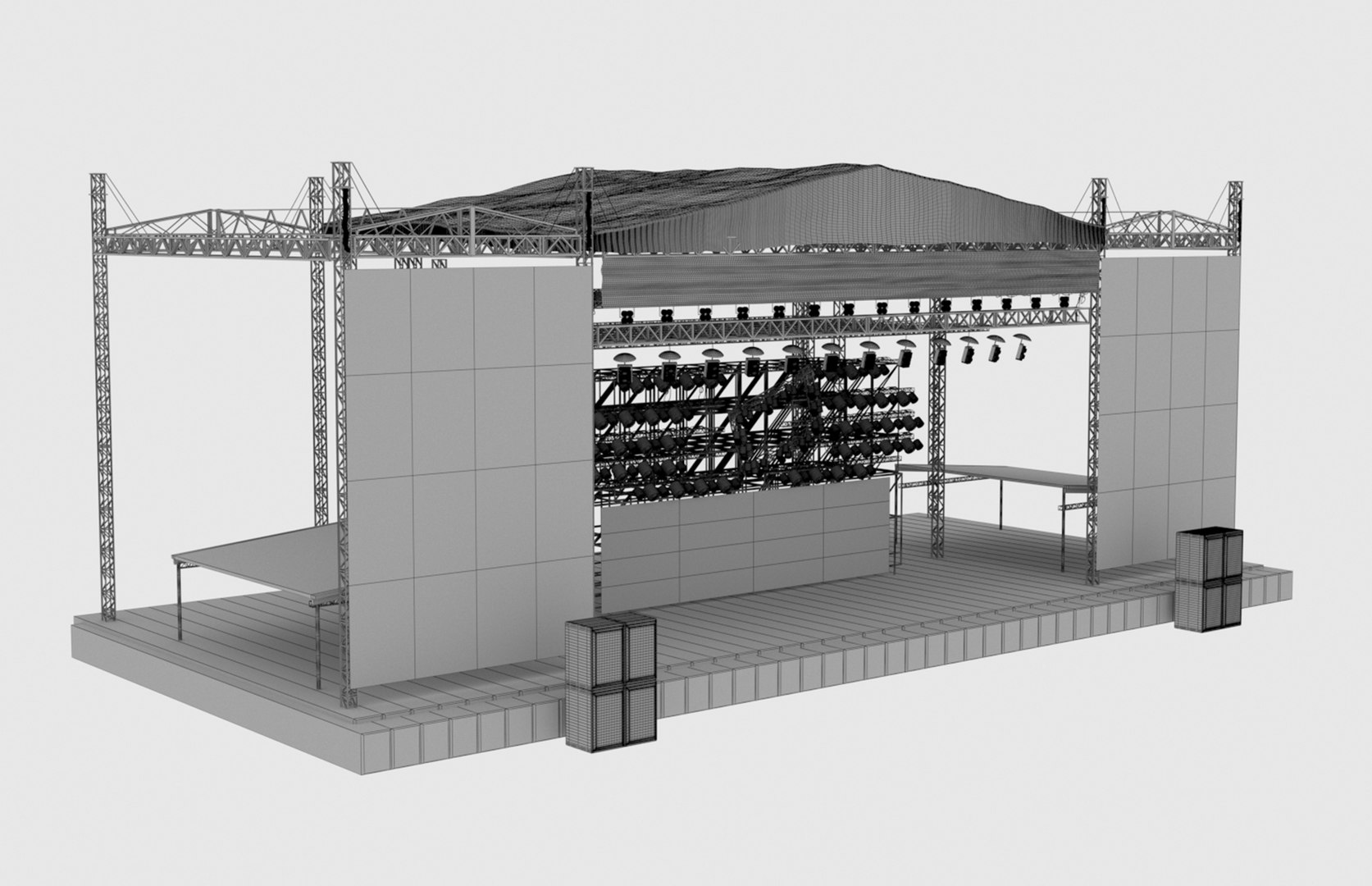 3D Concert Stage Model - TurboSquid 1294258