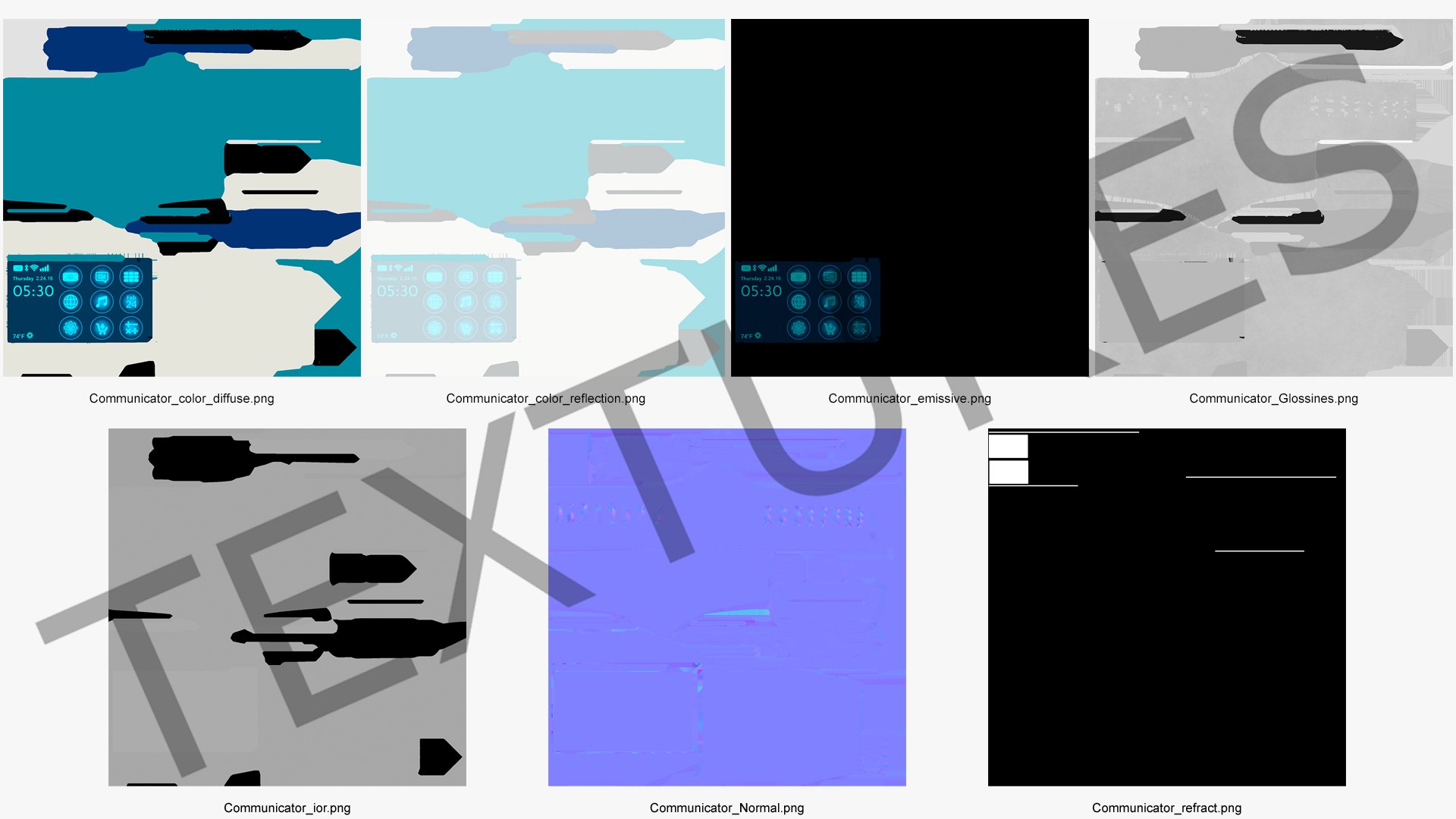 Wrist Communicator Blue 3D Model - TurboSquid 1896674