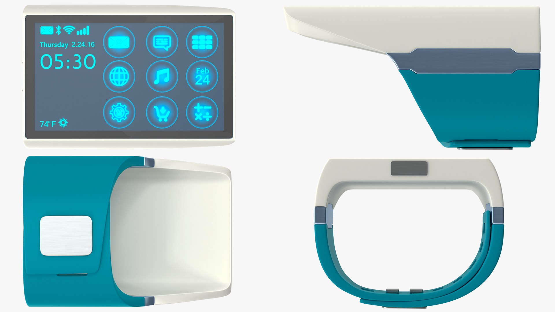 Wrist Communicator Blue 3D Model - TurboSquid 1896674