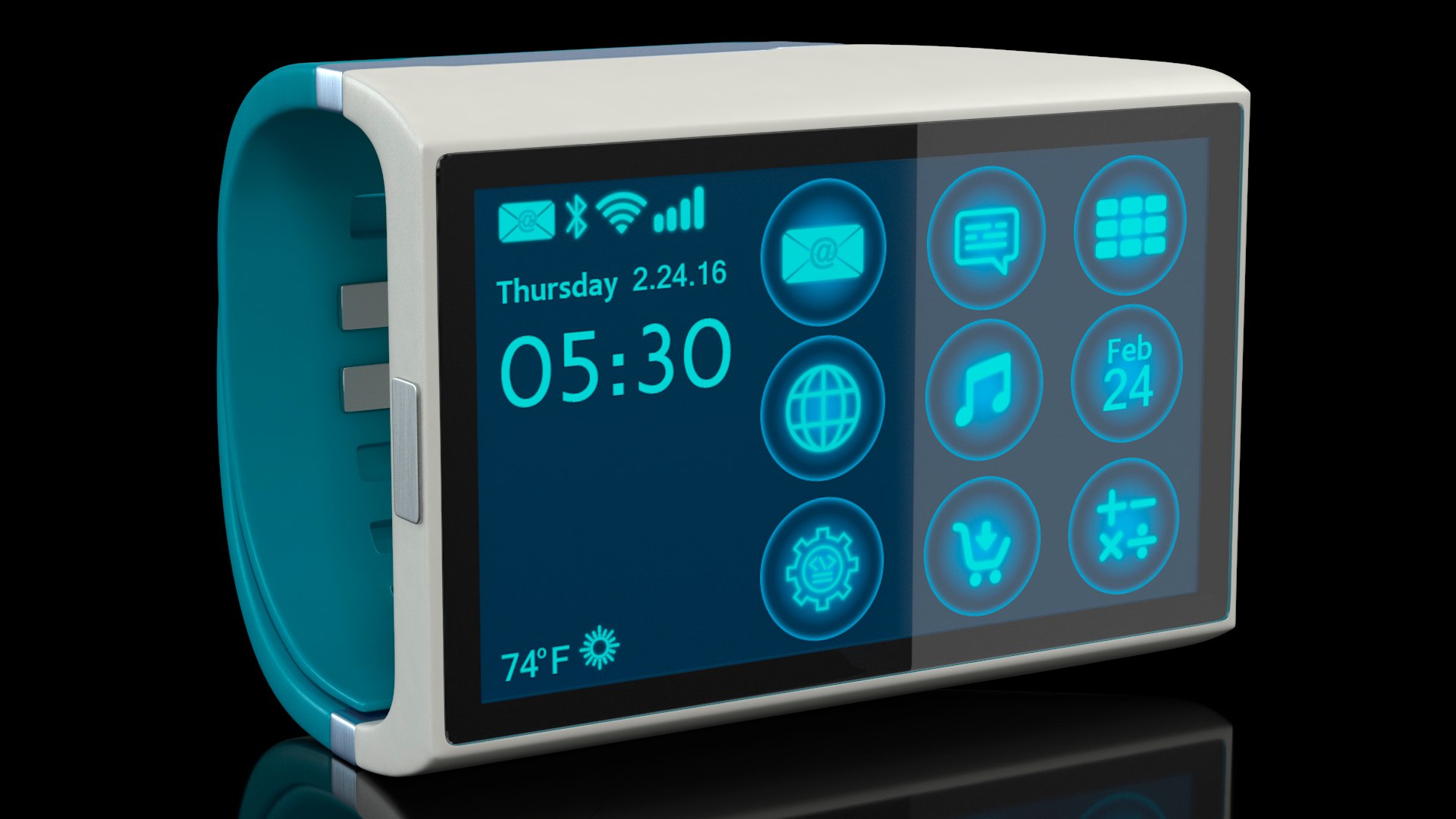 Wrist Communicator Blue 3D Model - TurboSquid 1896674