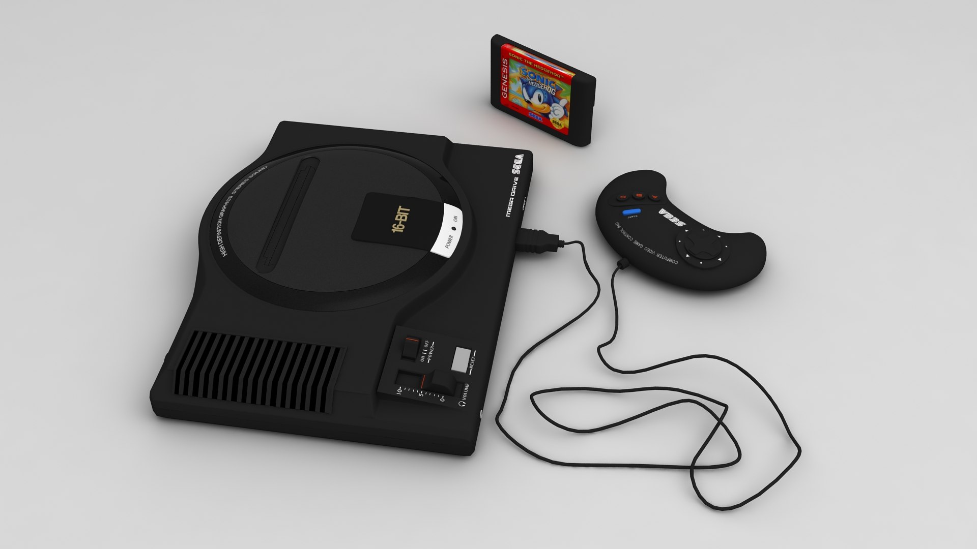 3D Sega Mega Drive 16 Bit - TurboSquid 2010938