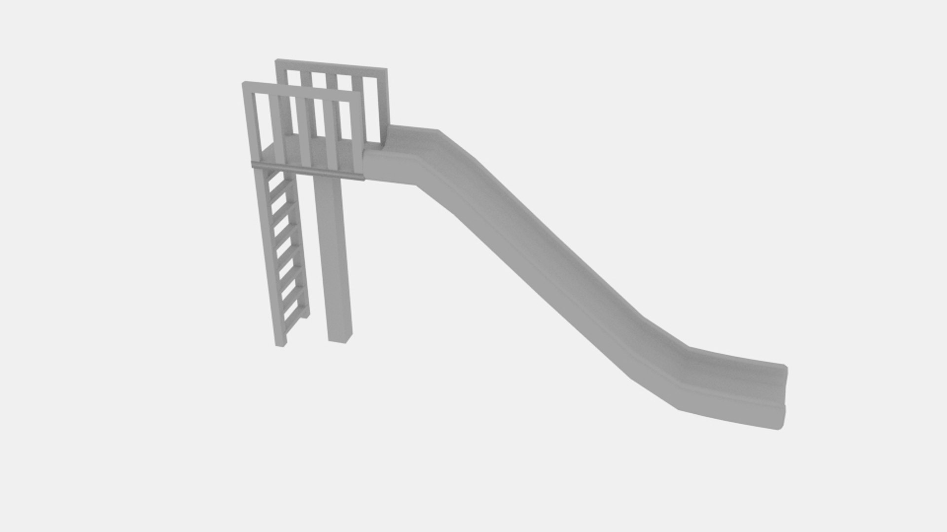 3D Kids Straight Slide - TurboSquid 1319312