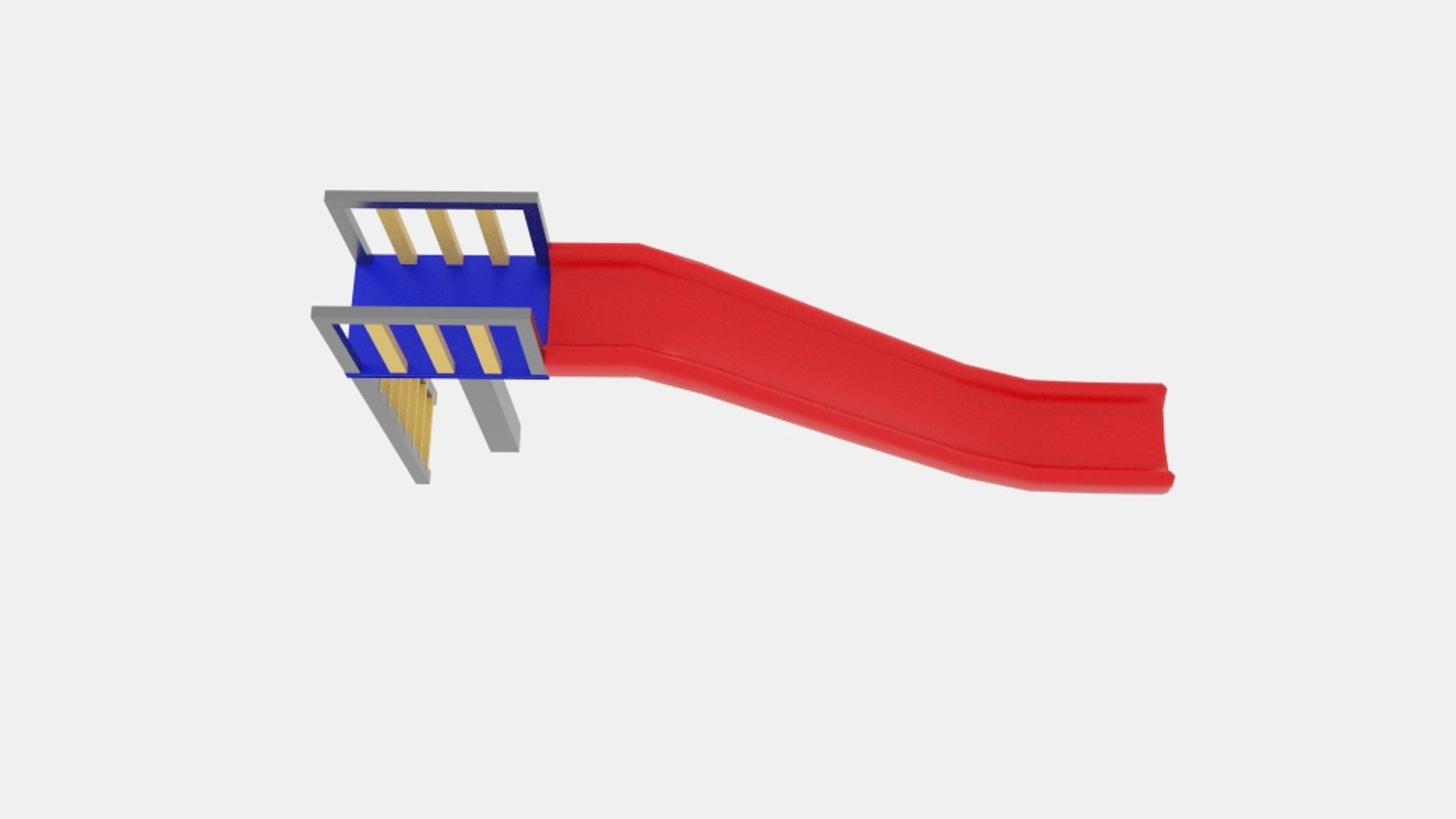 3D Kids Straight Slide - TurboSquid 1319312