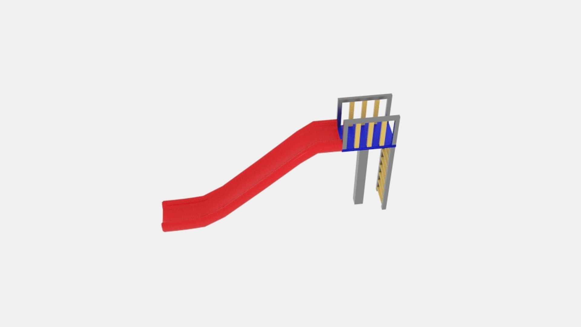 3D Kids Straight Slide - TurboSquid 1319312