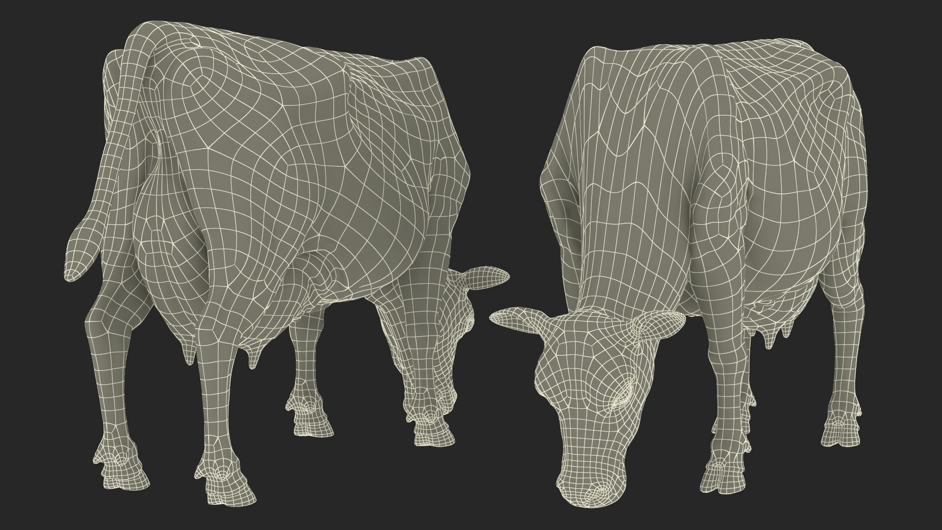 Mini Cow Eating Fur 3D Model - TurboSquid 2310740