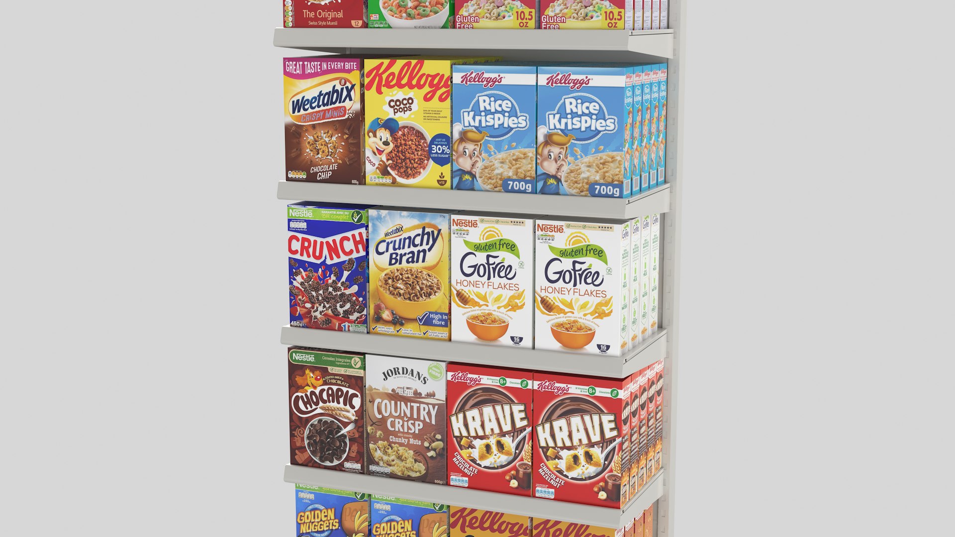 Supermarket Shelf Cereal 02 Model - TurboSquid 1878362