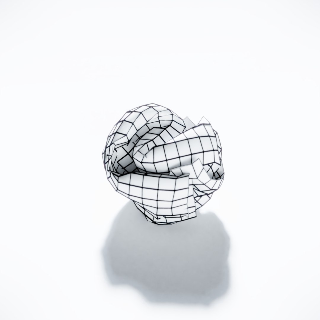 Paper Crumpled 3D Model - TurboSquid 1543446