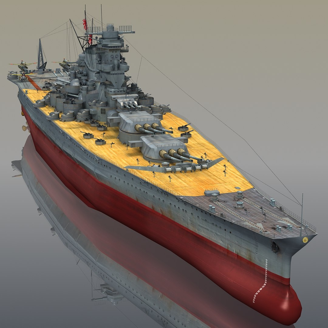 3D ijn musashi - TurboSquid 1211784