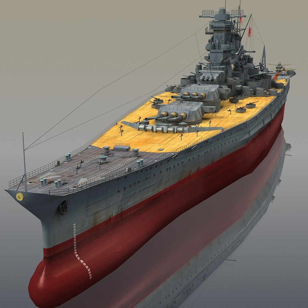3D ijn musashi - TurboSquid 1211784