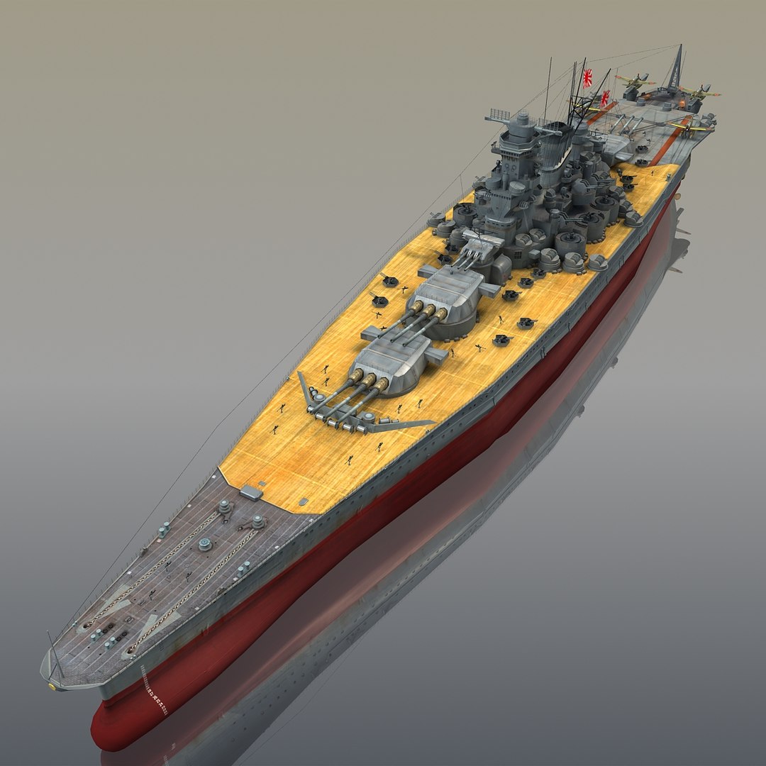 3D ijn musashi - TurboSquid 1211784