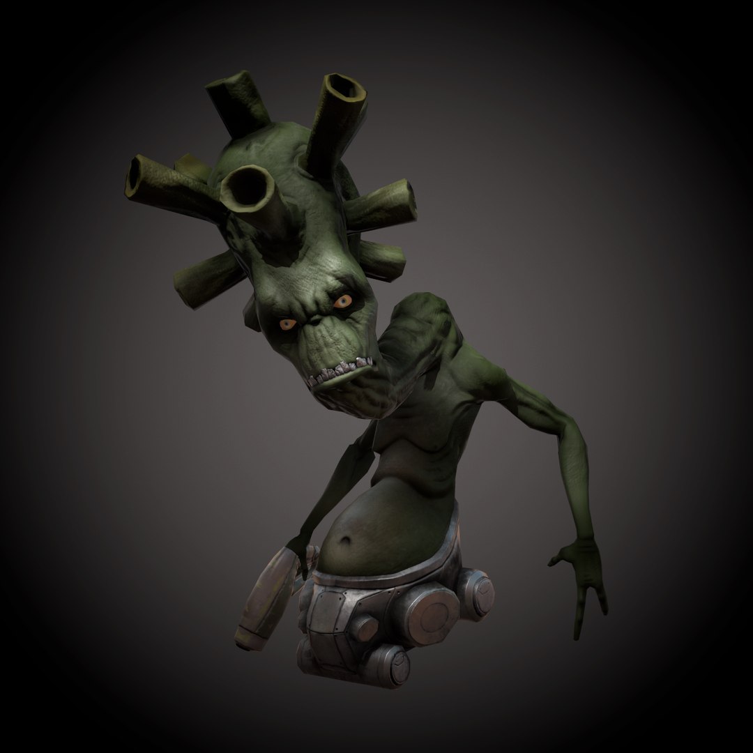 Alien Character 3d Model