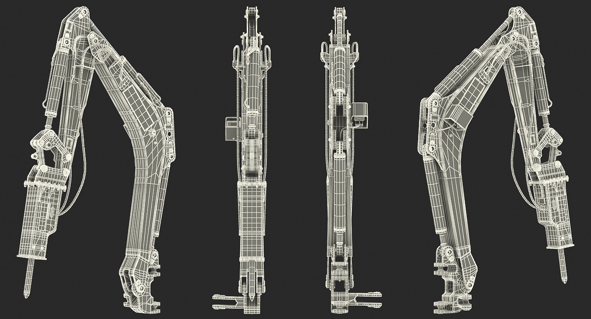 Breaker Hammer Rigged 3D Model - TurboSquid 1385194