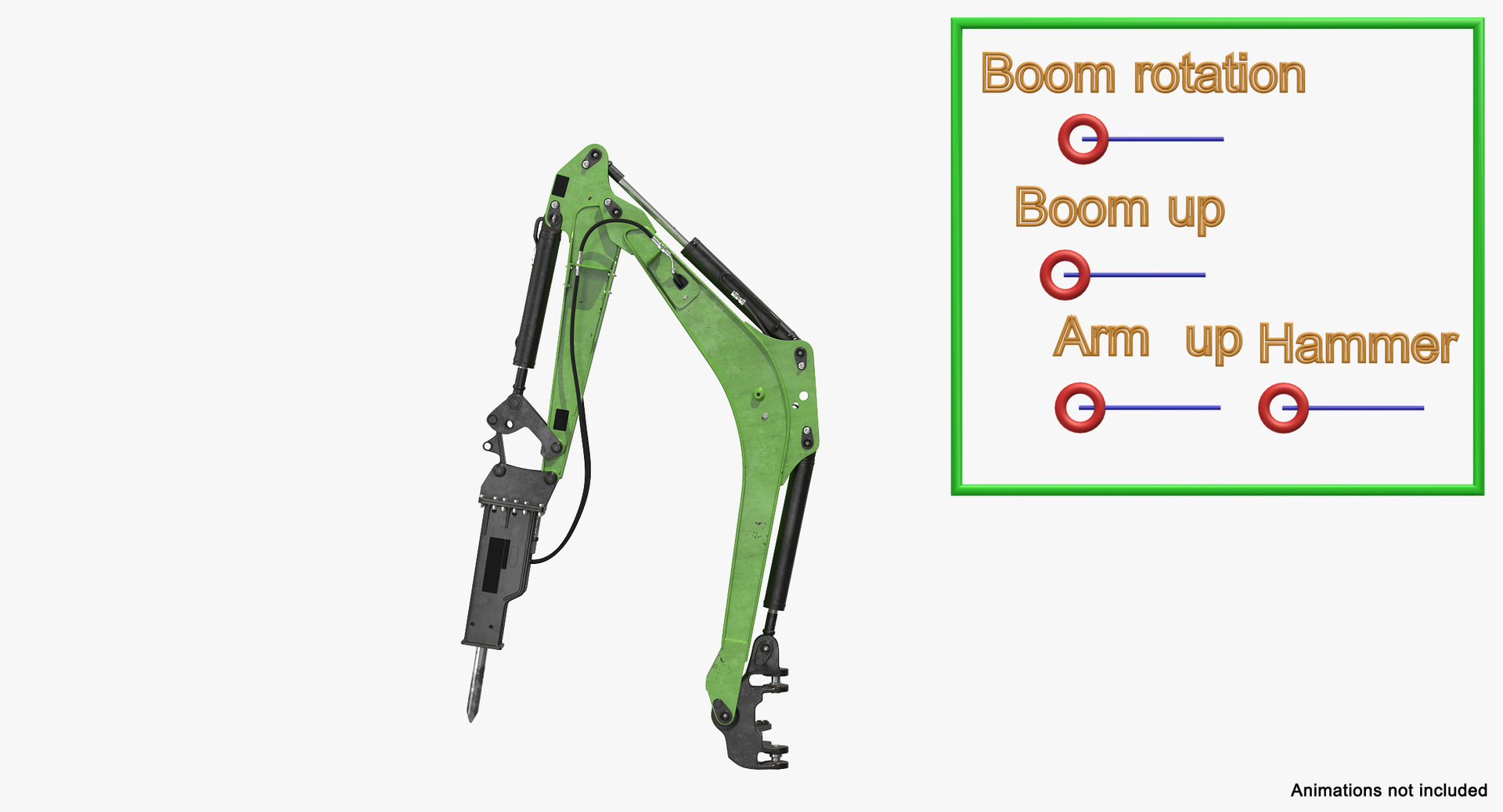 Breaker Hammer Rigged 3D Model - TurboSquid 1385194