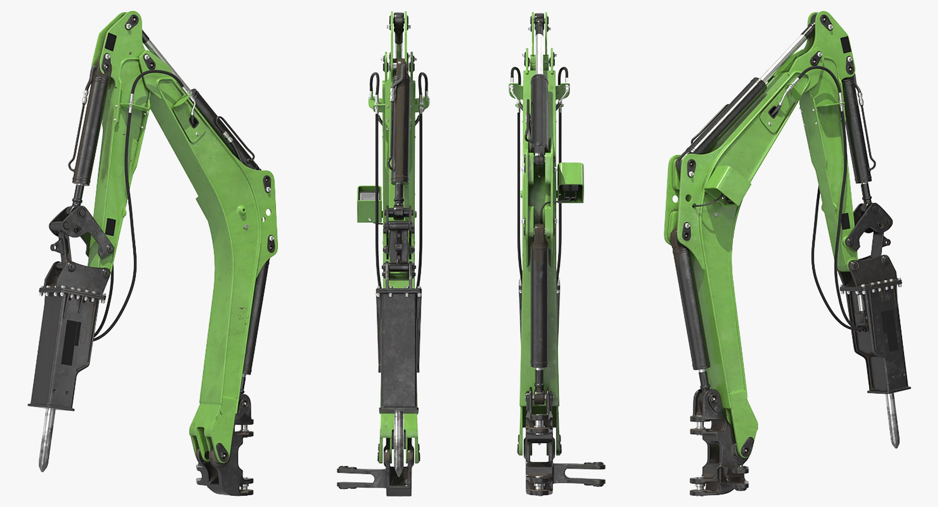 Breaker Hammer Rigged 3D Model - TurboSquid 1385194
