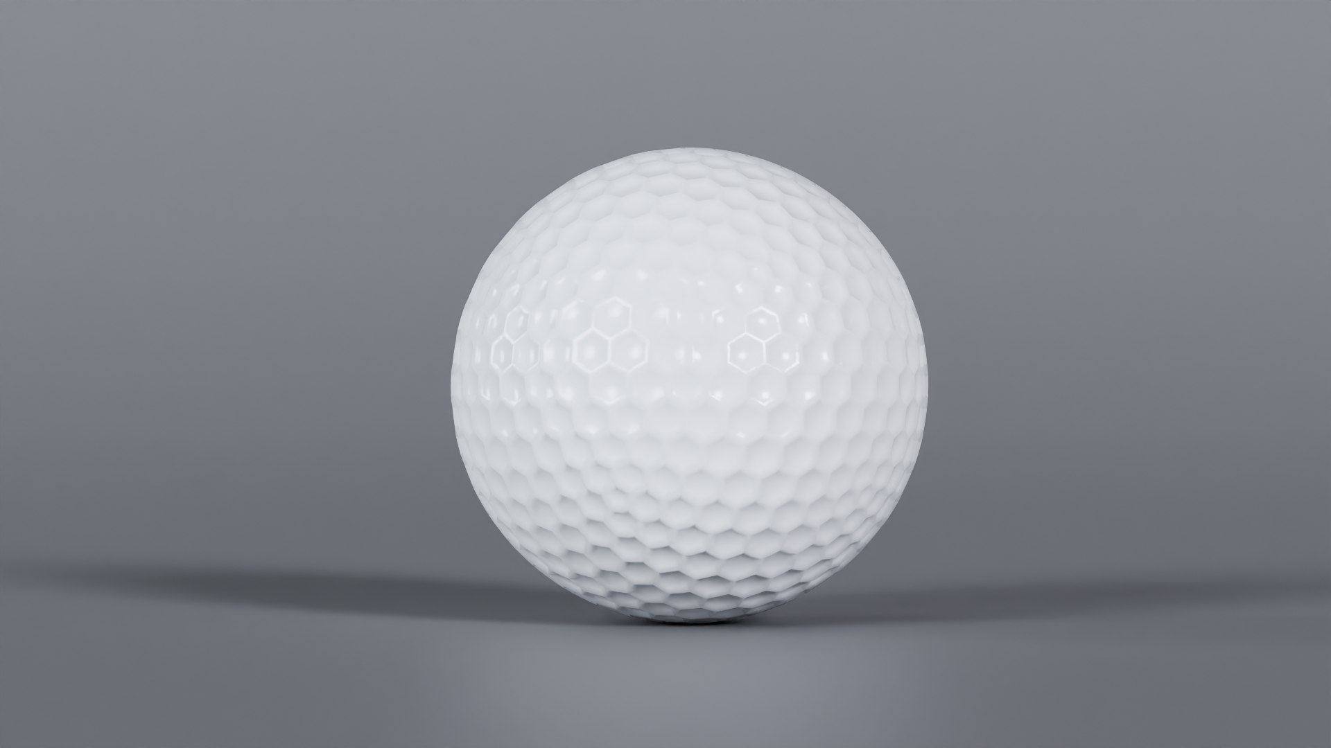 Low Poly Golf Ball 3D Model True PBR Renders Zero Cleanup UVs 4K PBR ...