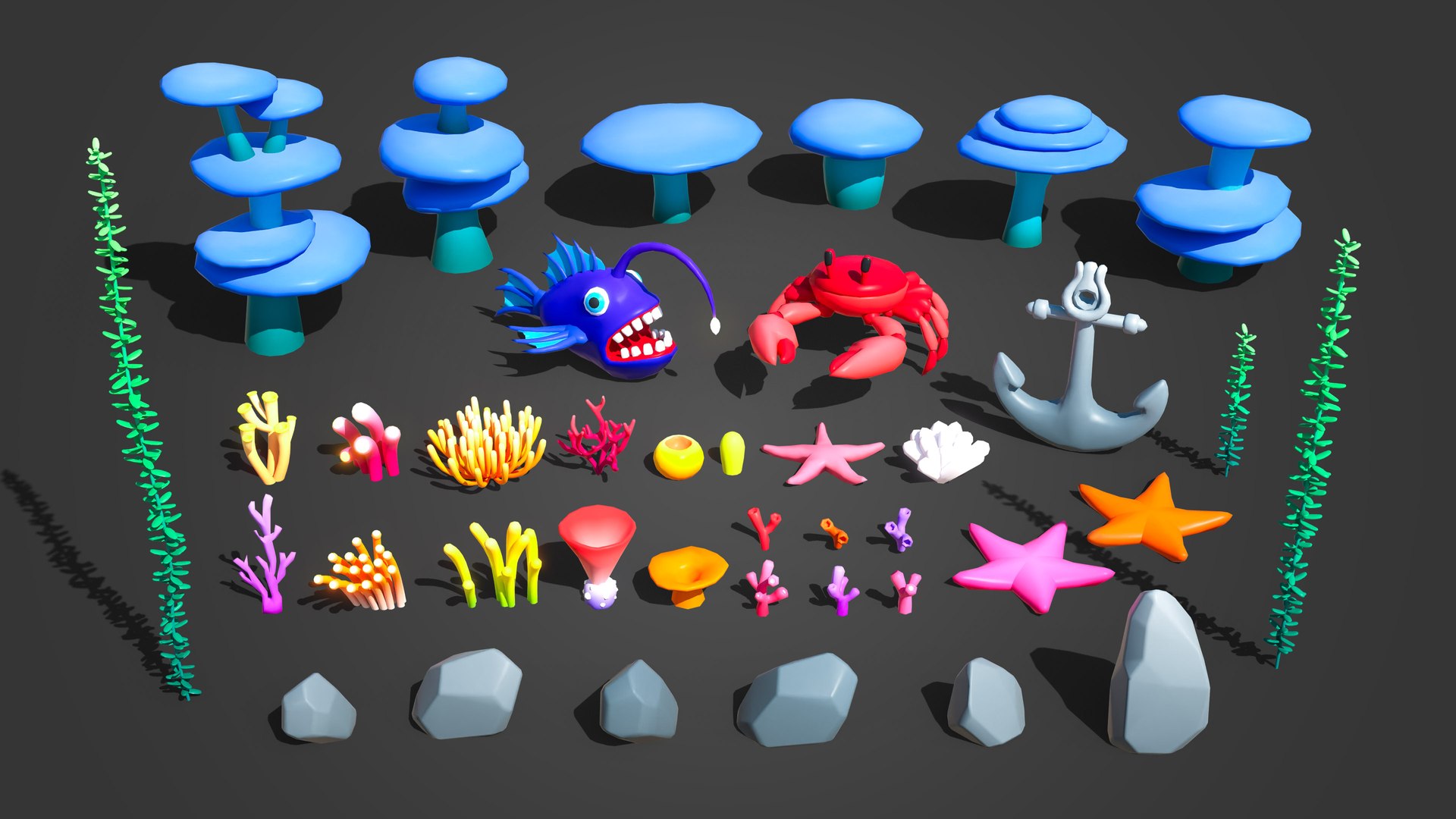 Platformer 12 Underwater 3D Model - TurboSquid 2303373
