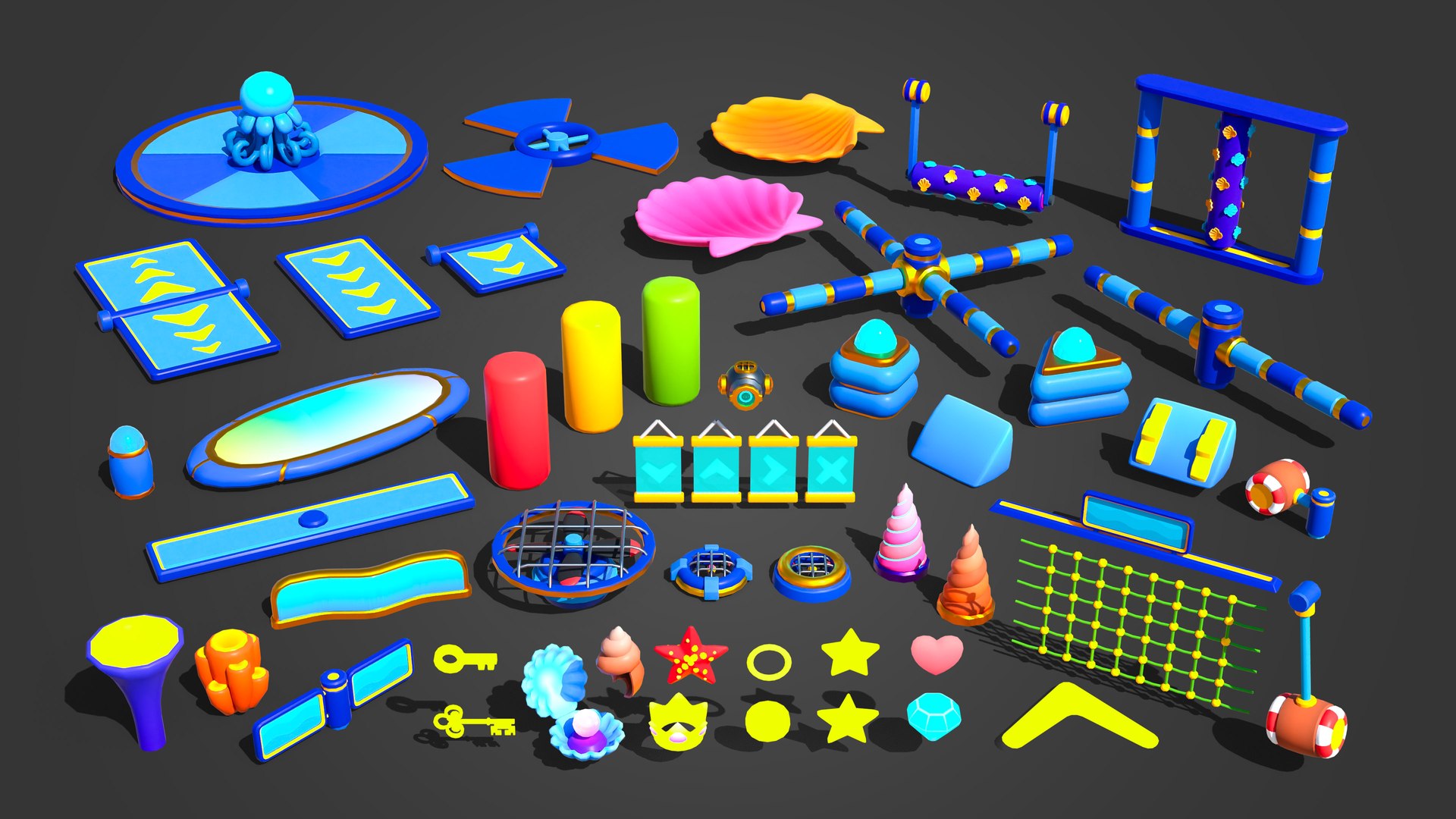 Platformer 12 Underwater 3D Model - TurboSquid 2303373