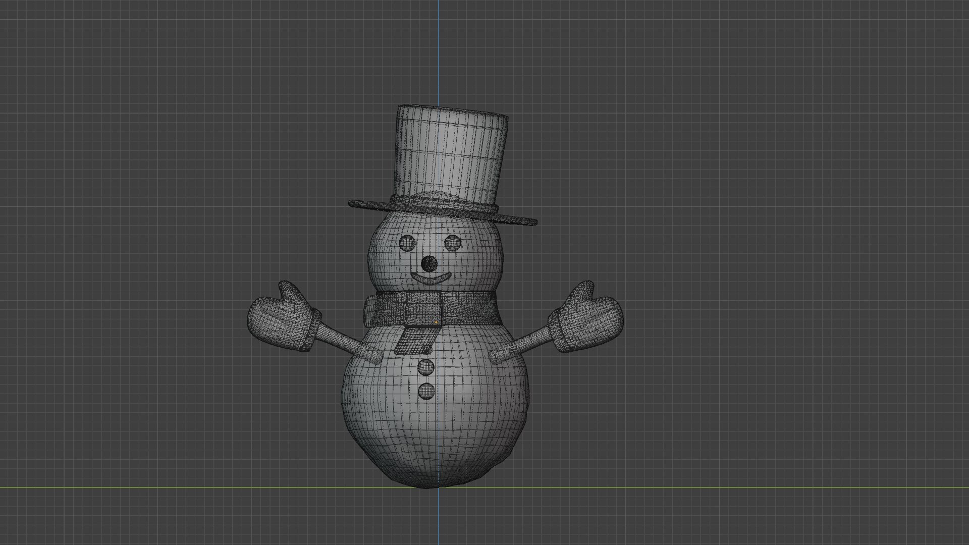 3D Snow Snowmen Model - TurboSquid 1669776