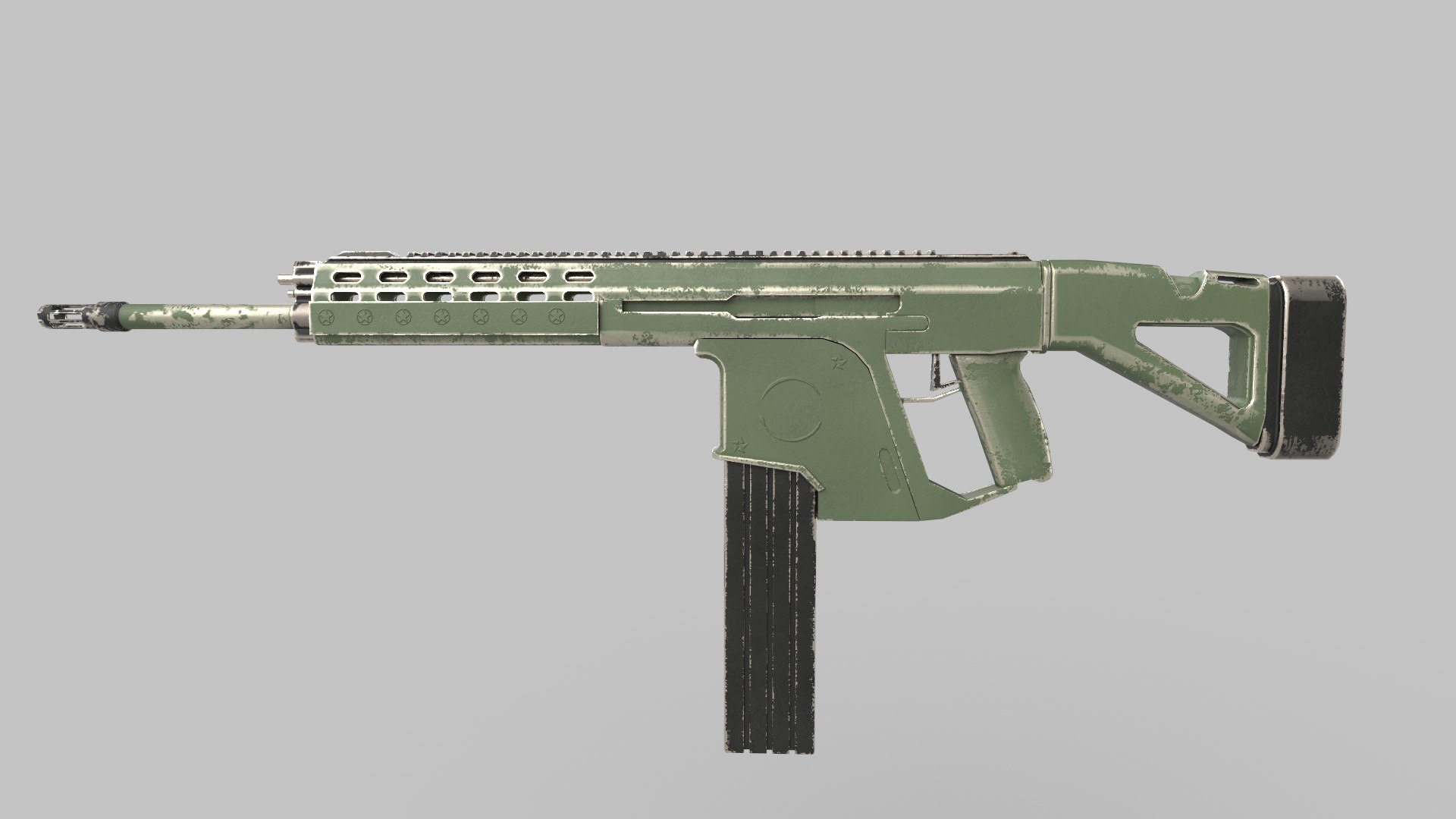 Assualt Rifle 3D - TurboSquid 2091908