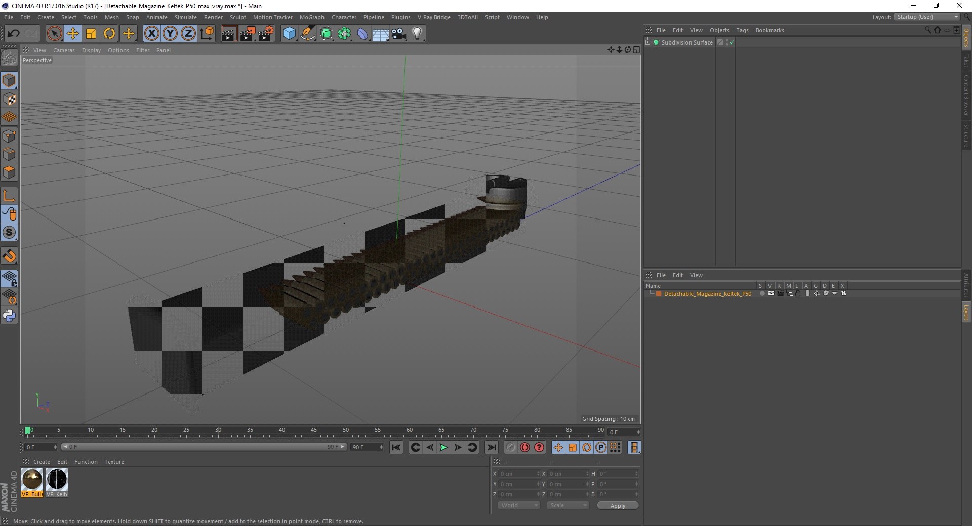 3D Detachable Magazine Keltek P50 - TurboSquid 2215478