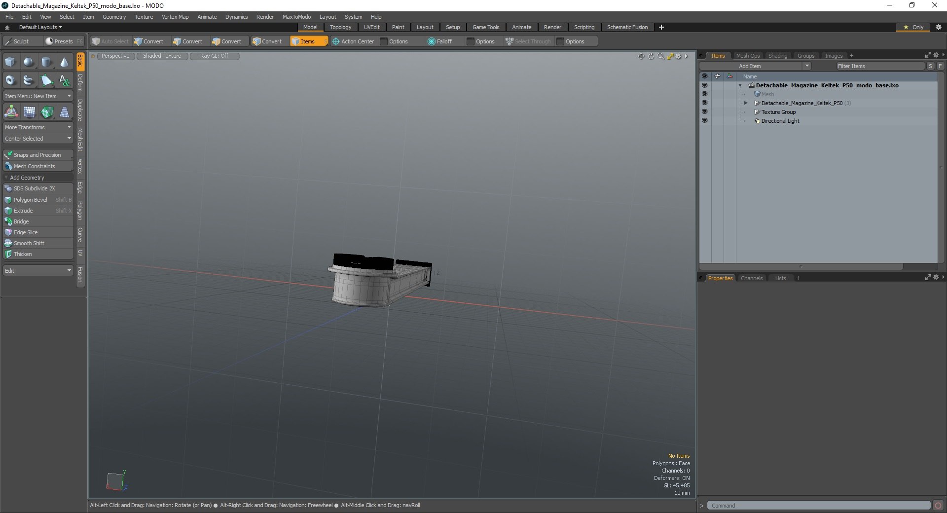 3D Detachable Magazine Keltek P50 - TurboSquid 2215478