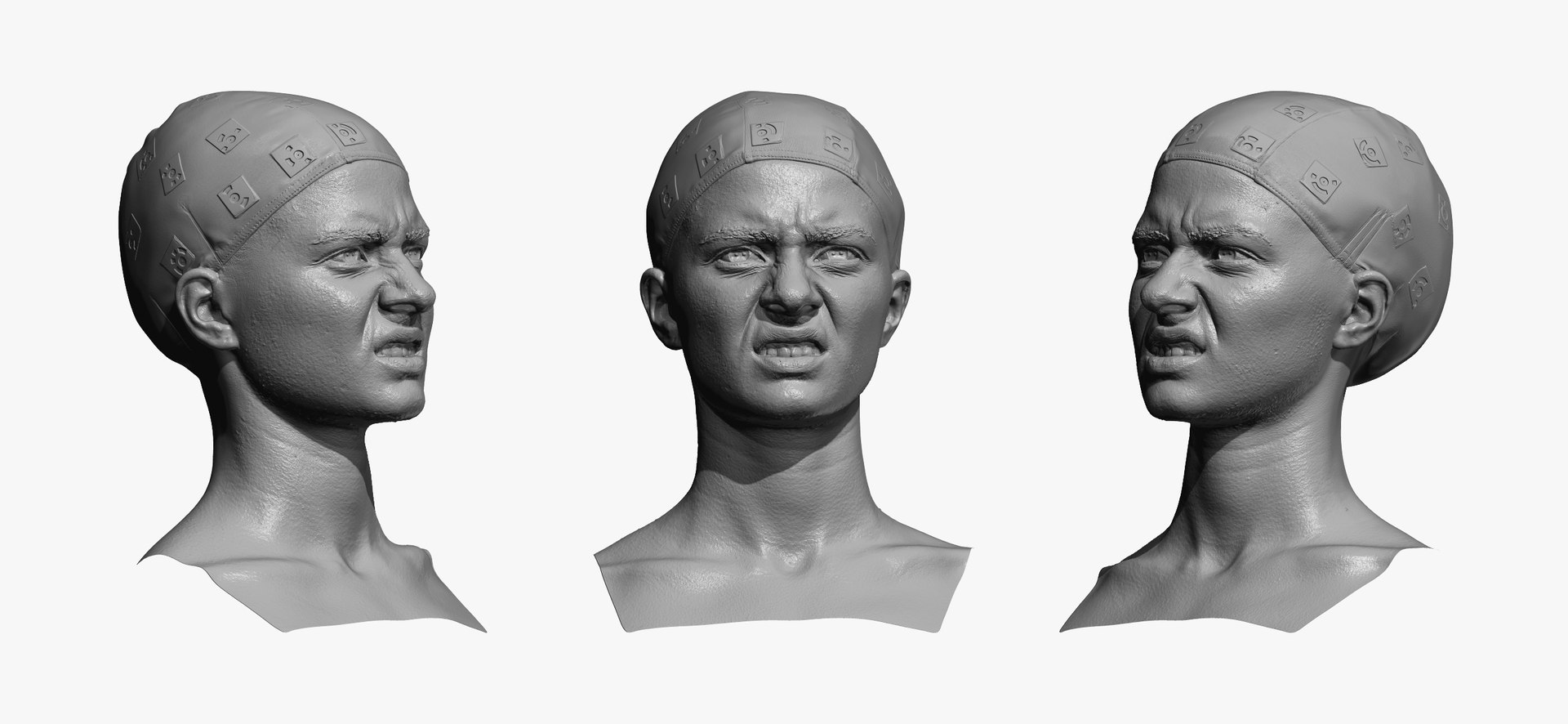 Penelope Human Head Disgust 3D Model - TurboSquid 1691228