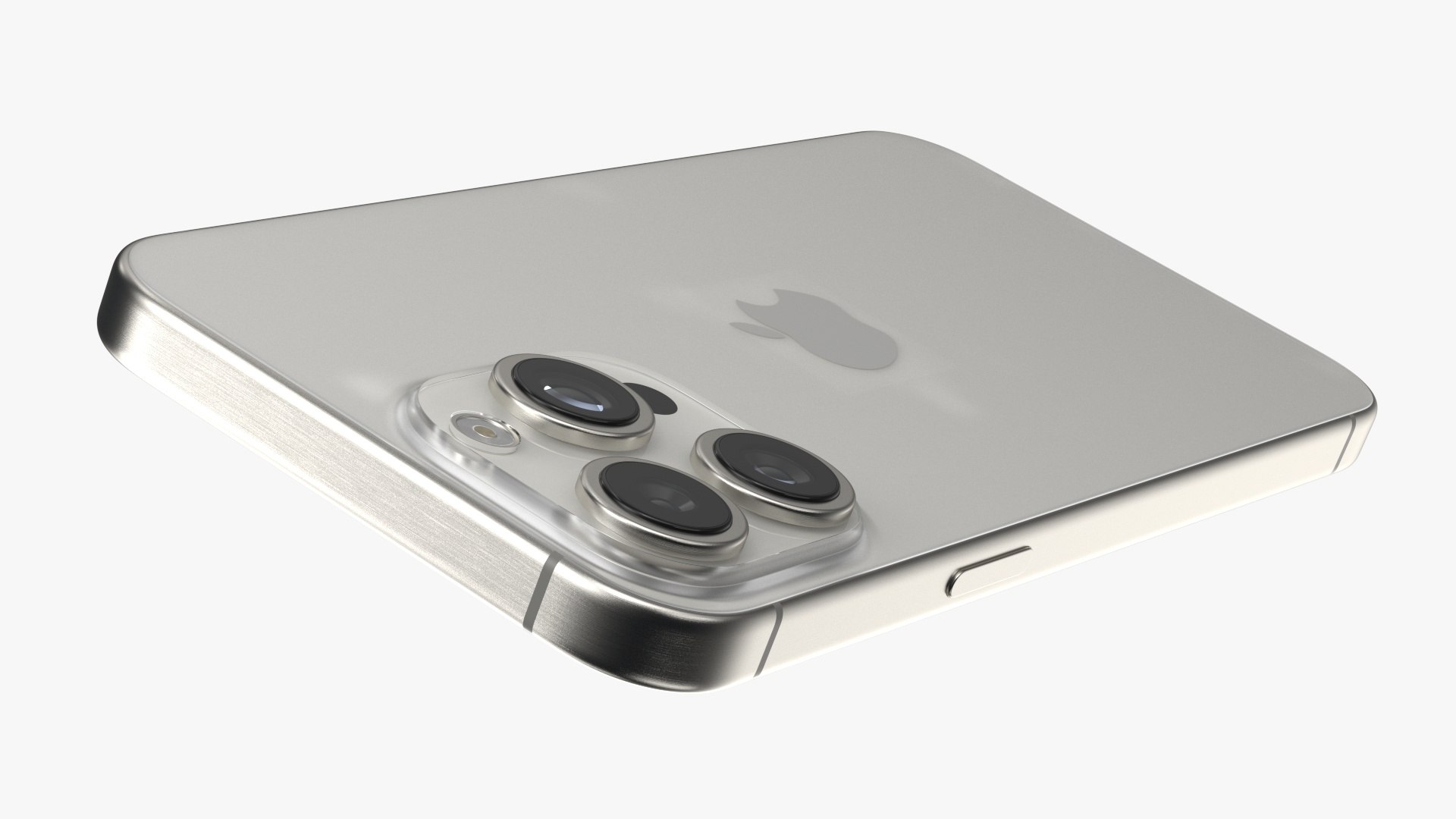Apple iPhone 15 Pro White Titanium 3D - TurboSquid 2125750