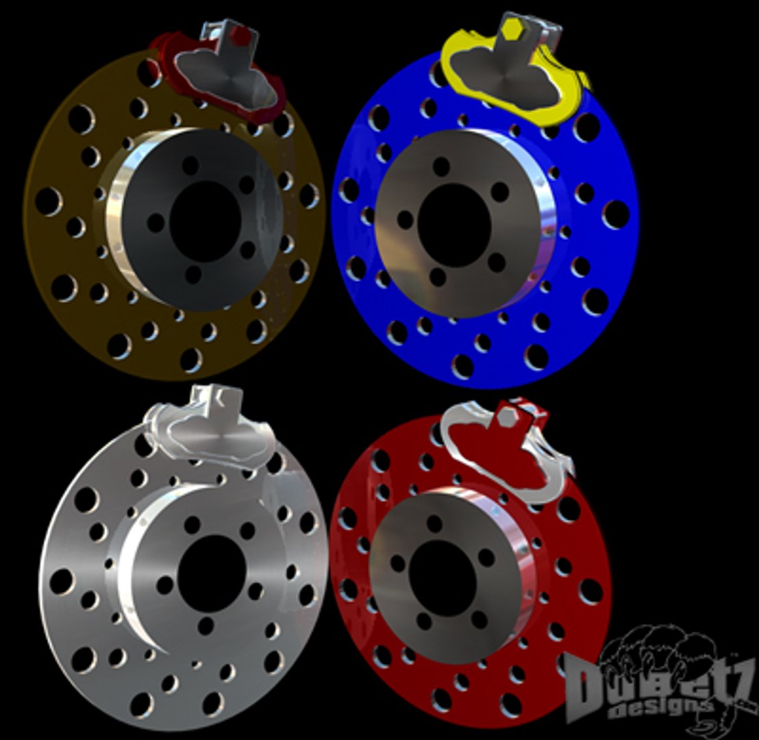 3d Model Wheel Rotors Setting