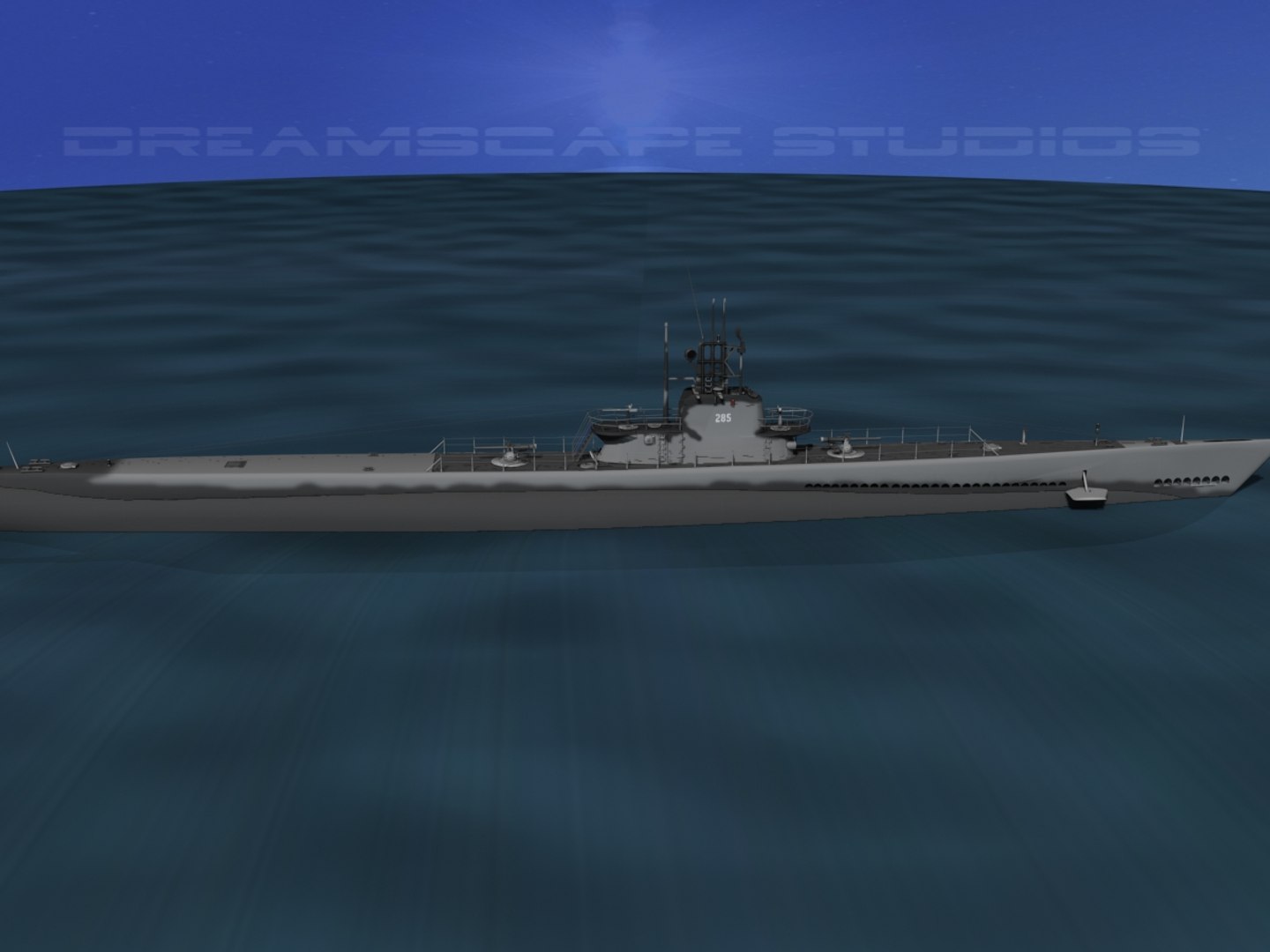 Subs Balao Class Submarines 3d Max