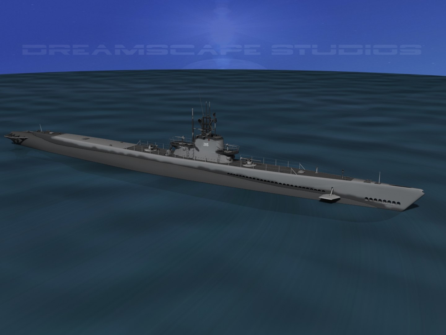 Subs Balao Class Submarines 3d Max