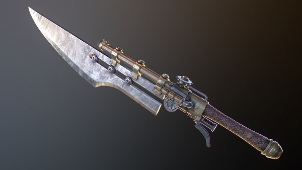 Steampunk sword 3D model - TurboSquid 1345958