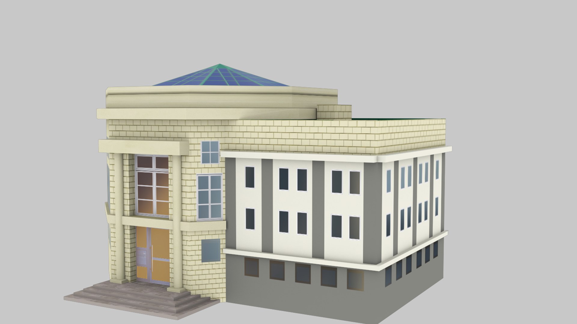 3D Low Poly Building Pack 4 Model - TurboSquid 1891884