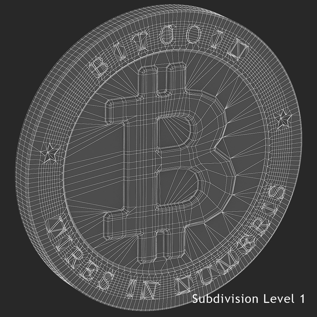 Bitcoin Coin 3d 3ds