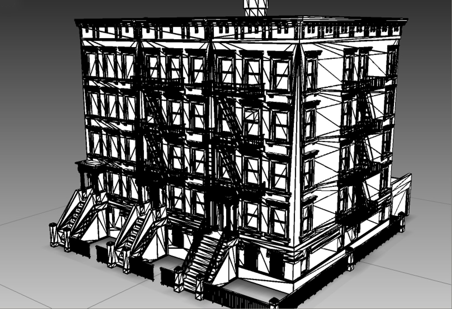 Downtown Building 3d Model