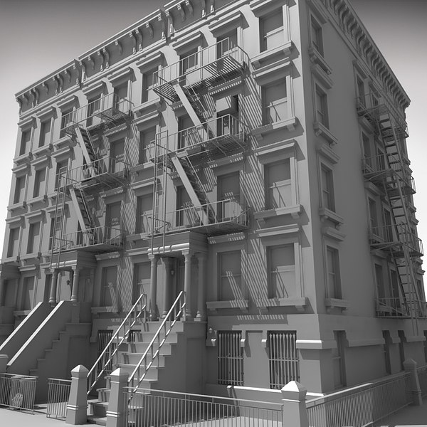 downtown building 3d model